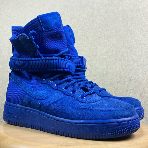 Nike | Shoes | Nike Sf Air Force One Af High Game Royal 86424401 Suede ...